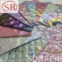 China Innovative Freshly Designed Digital Fabric Sparkles with Vibrant Color Offering Stylish Artificial Leather for Decoration for sale