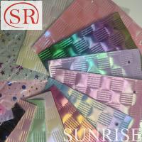 China Innovative Lively Freshly Digital Colorful Glitter Fabric Vibrant Stylish PU Artificial Leather for Bag Decoration for sale