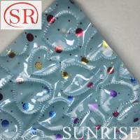 China Innovative Lively Freshly Digital Colorful Glitter Fabric Vibrant Stylish PU Artificial Leather for Bag Decoration for sale