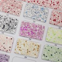 China Classic Hot Selling  Color Printed Tulle Glitter Fabric Leather for Girls Shiny Stone Shoes and Wallet for sale