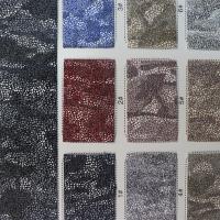 China Classic Hot Selling  Color Printed Tulle Glitter Fabric Leather for Girls Shiny Stone Shoes and Wallet for sale