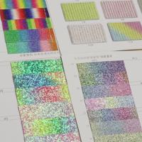 China Vinyl Bright 3d rainbow Chunky Free Sample Wholesale Glitter Fabric  Leather for sale