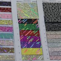 China Bulk New Style Design Soft Vinyl Sparkly Shiny PU Chunky Glitter Wholesale Faux Leather Sheets for sale