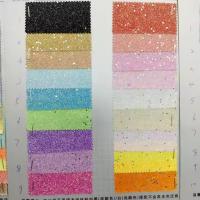 China Bulk New Style Design Soft Vinyl Sparkly Shiny PU Chunky Glitter Wholesale Faux Leather Sheets for sale