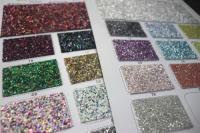 China Waterproof Glitter Sparkle PU Synthetic Leather Products for Shoes Bags Package Box Decorative for sale