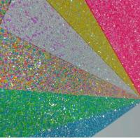 China Super Shining Laser Glitter Pvc Mirror Leather Patent PU Artificial Leather for Hair Pin Decoration Bag Shoe for sale