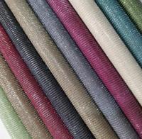 China Professional Stretch Microfiber Leather Fabric Glitter for Sofa Bag Garment Outdoor Home Textile Blackout Chunky PU-for Various for sale