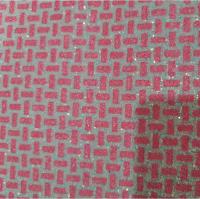 China Vinyl Bright 3D Metallic Sequin Hexagons Chunky Glitter Leather Fabric for Hairbow Garments Shoes Bags Phone for sale