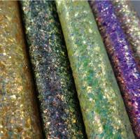 China 3D Metallic Mix Color Soft Clay Chunky Glitter Leather Fabric for Hairbow Garments Shoes Bags for sale