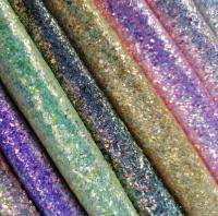 China Bag Shoes Decoration  Vinyl Shiny Metallic Colorful Sparkling Synthetic Chunky Glitter Leather Fabric for sale