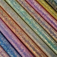 China Bag Shoes Decoration  Vinyl Shiny Metallic Colorful Sparkling Synthetic Chunky Glitter Leather Fabric for sale