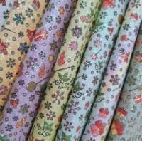 China Funny New Fresh Coming Design Digital Colorful Glitter Fabric Artificial Leather for Decoration for sale