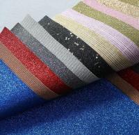 China New Different Colors Fine Hair Bows Headband Head Clips Making Fringe Glitter Artificial Leather for sale