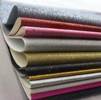 China Hot Sell Fashion Chunky Glitter Artificial Leather Fabric for Dresses Bag Shoe Hair Pin Decoration for sale