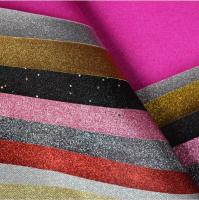 China High Quality Trendy Unique Ecofriendly Chunky Stylish Leather Chunky Glitter Fabric for sale