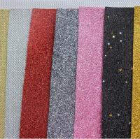 China High Quality Trendy Unique Ecofriendly Chunky Stylish Leather Chunky Glitter Fabric for sale