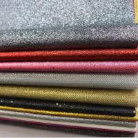 China Wholesale Excellent Cost Effective Exquisite Iridescent Glitter PU Leather Crepe Fabric for Bags Garments Stretch Home Textiles for sale