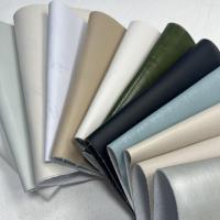 China Customized Microfiber Leather 4 Way Stretch Brushed Backing Pu Leather Fabric for Automotive Seat Covering for sale