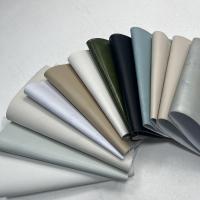 China Customized Microfiber Leather 4 Way Stretch Brushed Backing Pu Leather Fabric for Automotive Seat Covering for sale