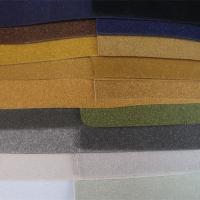 China Customized Colorful PU Faux Chamois Bonded Leather Cloth Sofa Fabric Stretchable Blackout for Bag Garment Outdoor Home Textile for sale