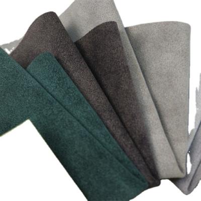 China Popular PU Synthetic Leather Fabric Flocking Leather Hot Sell Colorful Softness  Chamois Leather for Making Shoes for sale