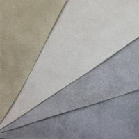 China Eco-friendly Softness PU Flocking Leather High Quality Chamois Leather for Men Shoes for sale