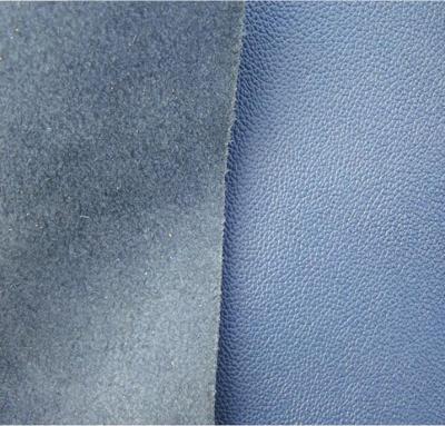 China High-quality Embossed Lychee Litchi Grain Pu Pvc Artificial Bonded Recycled Bag Bonding Cactus Leather for sale