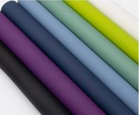 China Eco-friendly Synthetic Bonded PU Artificial Leather Water-Based Wet Semi-PU Faux Flocking Backing Stretch Bags Garments Outdoor for sale
