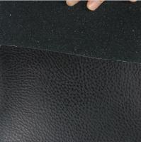 China PU PVC Artificial Lichi Cow Derma Crush Flock Bonded Velvet Leather Stretch Embossed for Bags Garments Outdoor Home Textiles