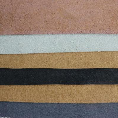 China Eco Friendly Abrasion-Resistant Imitated Memory Artificial Faux Imitation Bonded Pvc Pu Flocking Backing Leather for sale