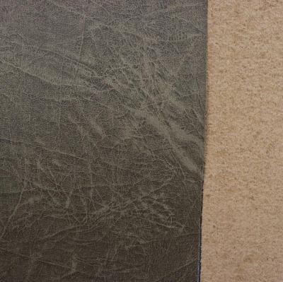 China 1.4mm 5.0kg Waterproof Peeling Suede Velvet PU Flocking Bonded Material Embossed Recycled Leather Fabric for Decorative Bags for sale