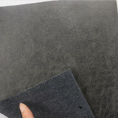 China Embossed Flocked Pattern Fashion Shiny Bonded Synthetic Vegan PVC/Pu Leather Recycled Metallic for Bags and Sofas Stretchable for sale