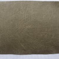 China Soft Imitate Artificial Flocking Recycled Footwear Wear Resistant Microfiber Suede Synthetic Pu Pvc Bonded LEATHER for sale