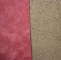 China Recycled Vegan Natural Genuine Grain Synthetic Artificial Faux Pu Bonded Flocking Handbags Artificial Mushroom Leather for sale