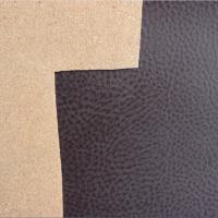 China Soft Flocked Suede PU Bonded Synthetic for Shoe Flocking Shoes Leather for sale