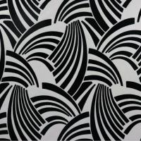 China PU Bonded Zebra Flock Car Sofa Furniture Flocking Leather for sale