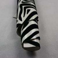 China PU Bonded Zebra Flock Car Sofa Furniture Flocking Leather for sale