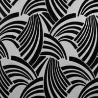 China PU Bonded Zebra Flock Car Sofa Furniture Flocking Leather for sale