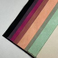 China New Design Embossed PU Synthetic Waterproof Leather Fabric with Elastic for Garment Jacket Upholstery for sale