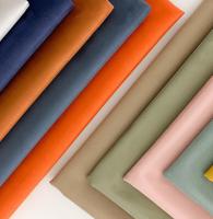 China Faux Artificial Upholstery Synthetic  Leather 0.8 mm Velvet Suede Leather for sale