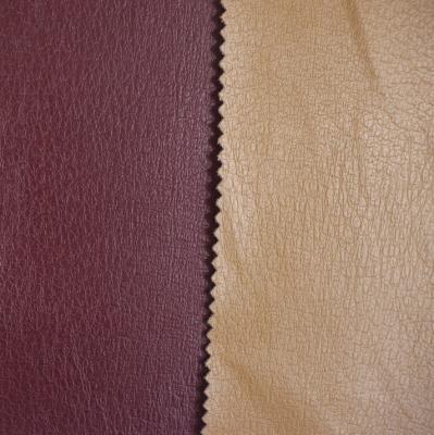 China Thin PU Synthetic Leather for Garment Jackets Exquisite Pattern Polyester Coat Backing Leather for sale