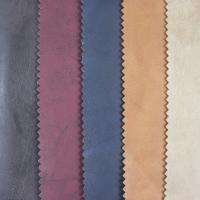 China Soft PU PVC Vintage Synthetic Artificial Leather for Clothing Garment Eco-friendly  Leather for sale