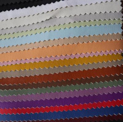 China PU PVC Finished Microfiber Garment Pants Coat Jacket Leather Fabric for sale