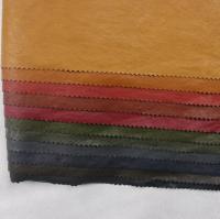 China High Quality Soft Texture PU Faux Leather Suede Fabric for Garment Jacket for sale