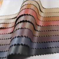 China PU PVC Finished Microfiber Garment Leather Fabric for sale