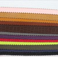 China PU PVC Finished Microfiber Garment Leather Fabric for sale