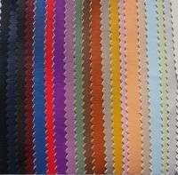 China Synthetic Faux PU PVC White Fabric Embossed Stretchable Blackout for Garments Sofas Bags Outdoor Home Textiles Decorative for sale