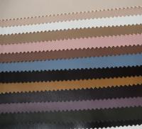 China Synthetic Faux PU PVC Clothing Covers Garment Bag Protein Metal Wire Cloison Tinsel Leather Fabric for sale