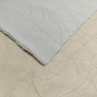 China Hot Sale Korean Market  3D Embroider Metal PU Synthetic Leather Garment Fabric for Clothing Box Case Handbag for sale
