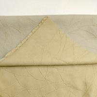 China Hot Sale Korean Market  3D Embroider Metal PU Synthetic Leather Garment Fabric for Clothing Box Case Handbag for sale